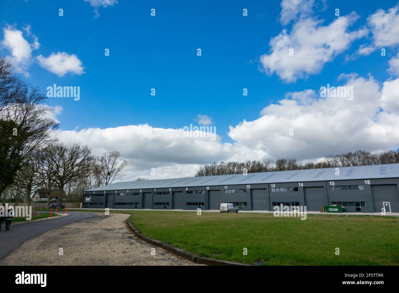 Modern new factory units Stock Photo - Alamy