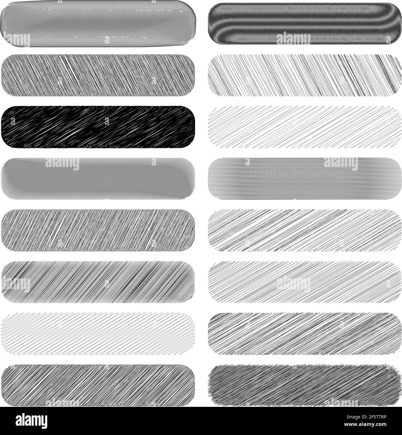 Rectangular banner, plaque, banner shapes with scribble effect — Stock ...