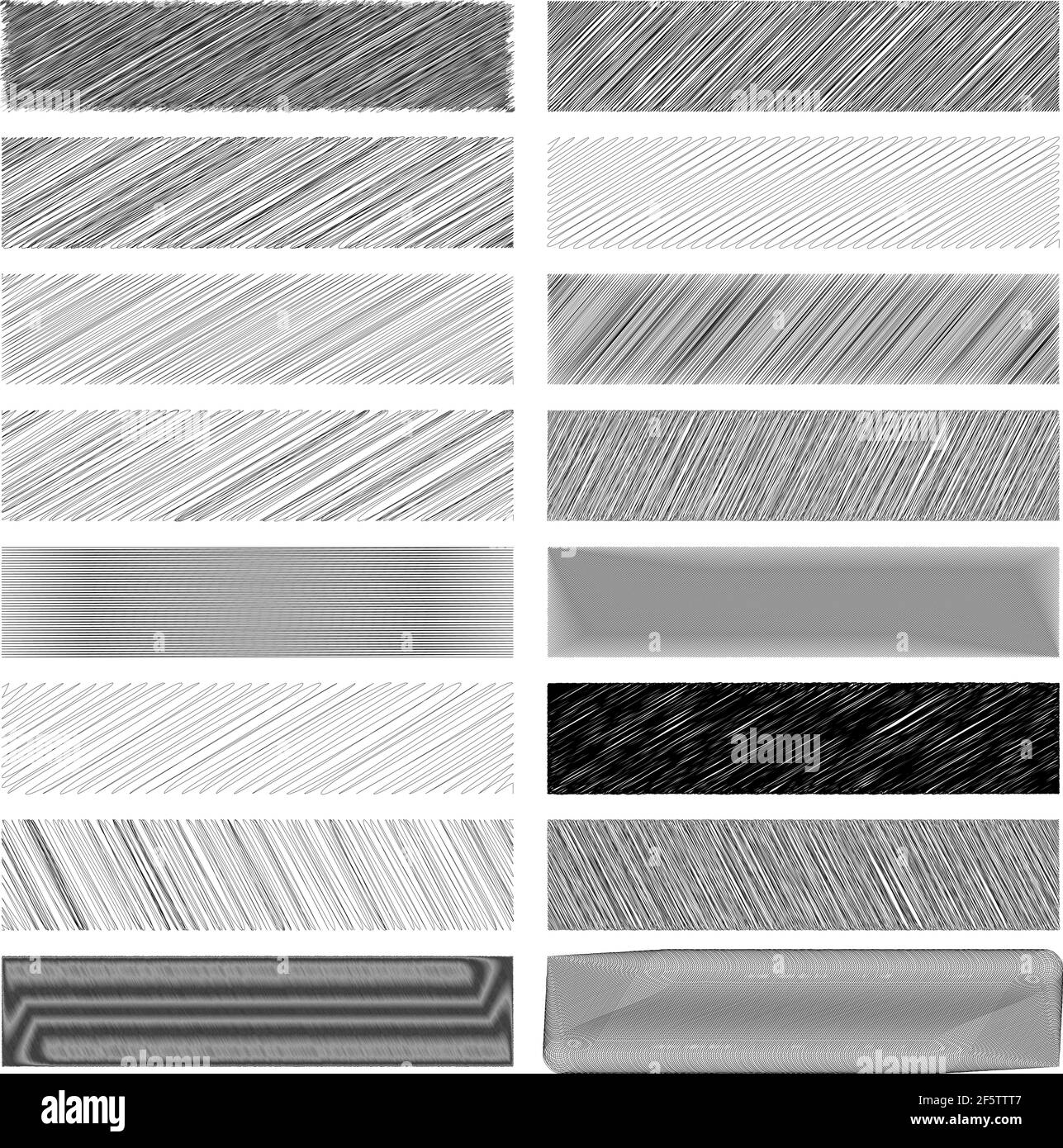 Rectangular banner, plaque, banner shapes with scribble effect — Stock ...