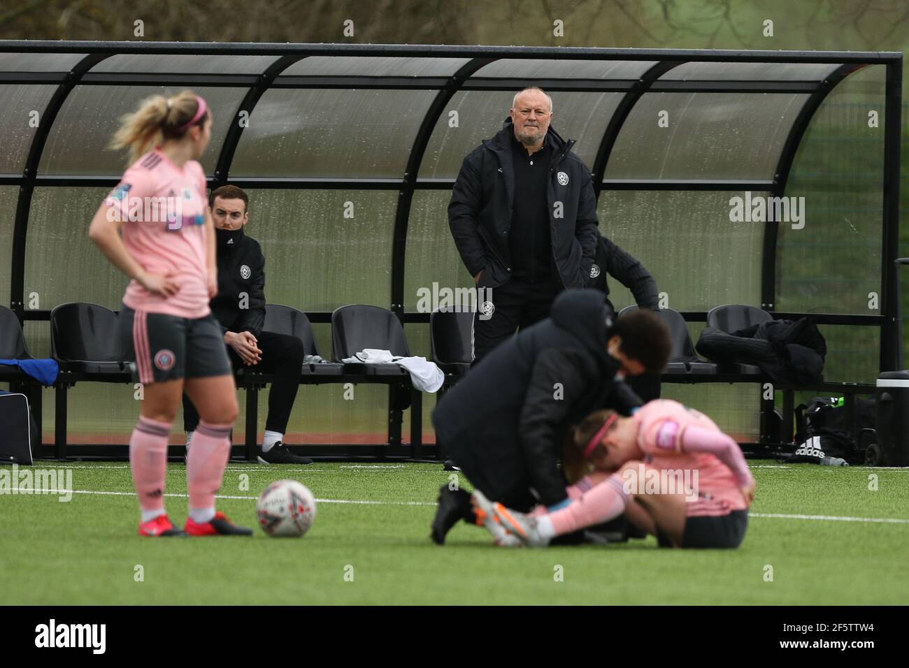 Match action during the FA Women's Championship game between Durham and ...