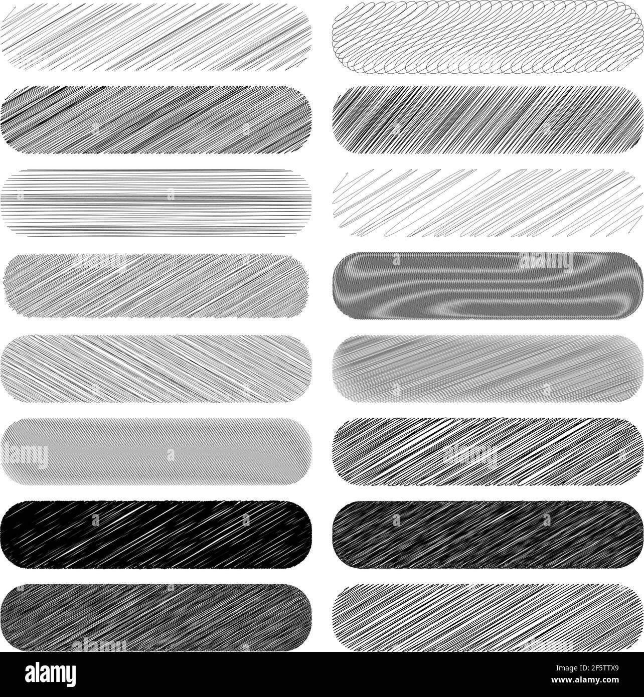 Rectangular banner, plaque, banner shapes with scribble effect — Stock ...