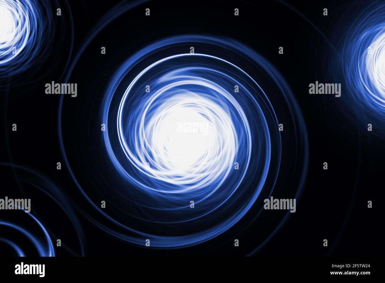 Abstract glowing portal on the black background Stock Photo - Alamy