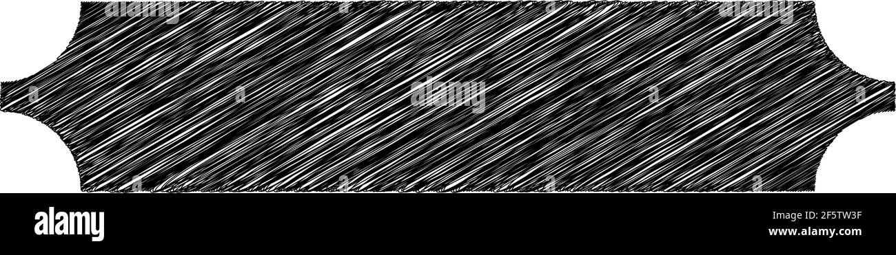 Rectangular banner, plaque, banner shapes with scribble effect — Stock ...