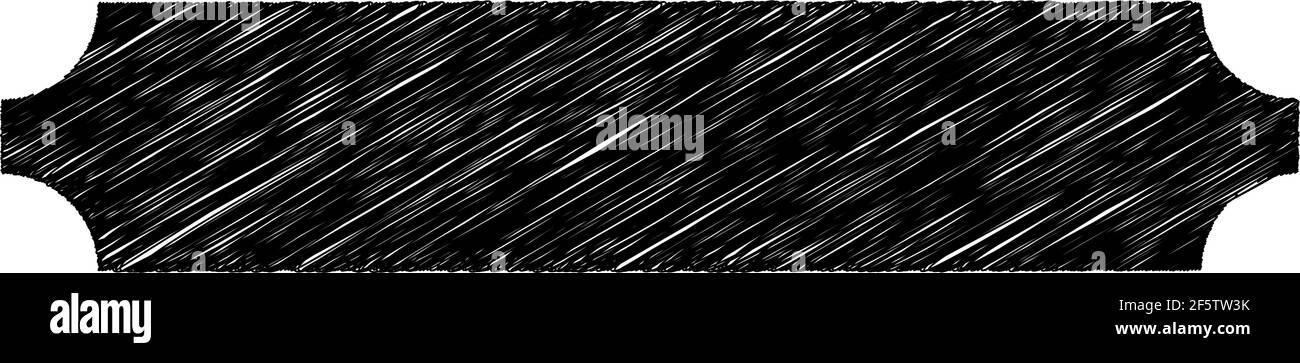 Rectangular banner, plaque, banner shapes with scribble effect — Stock ...