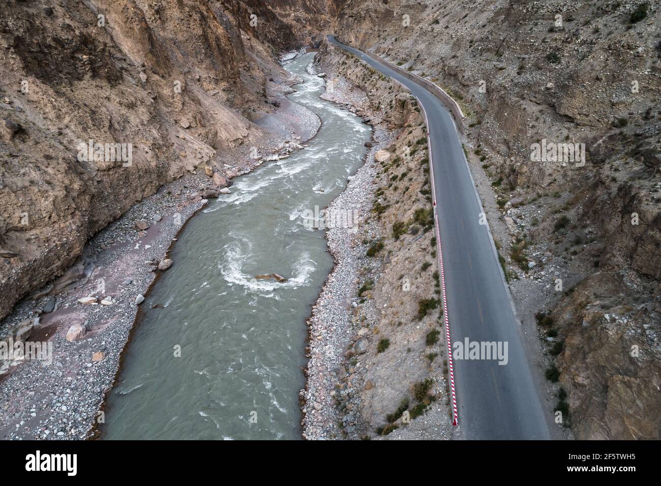 Aerial photography of the Grand Canyon of the Nujiang River on the ...