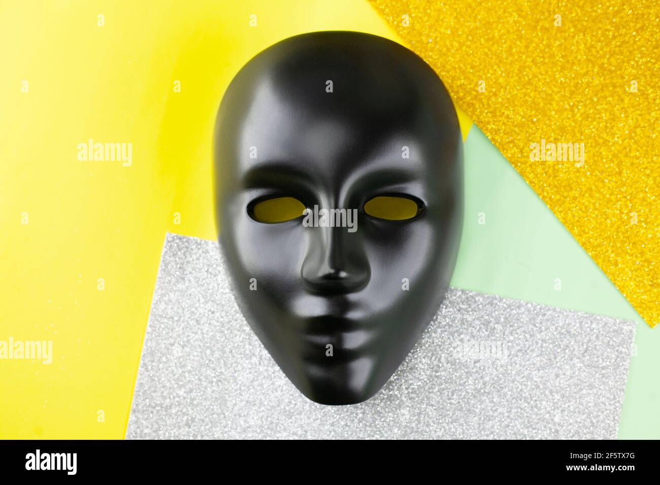 Beautiful woman hidden face black hi-res stock photography and images ...