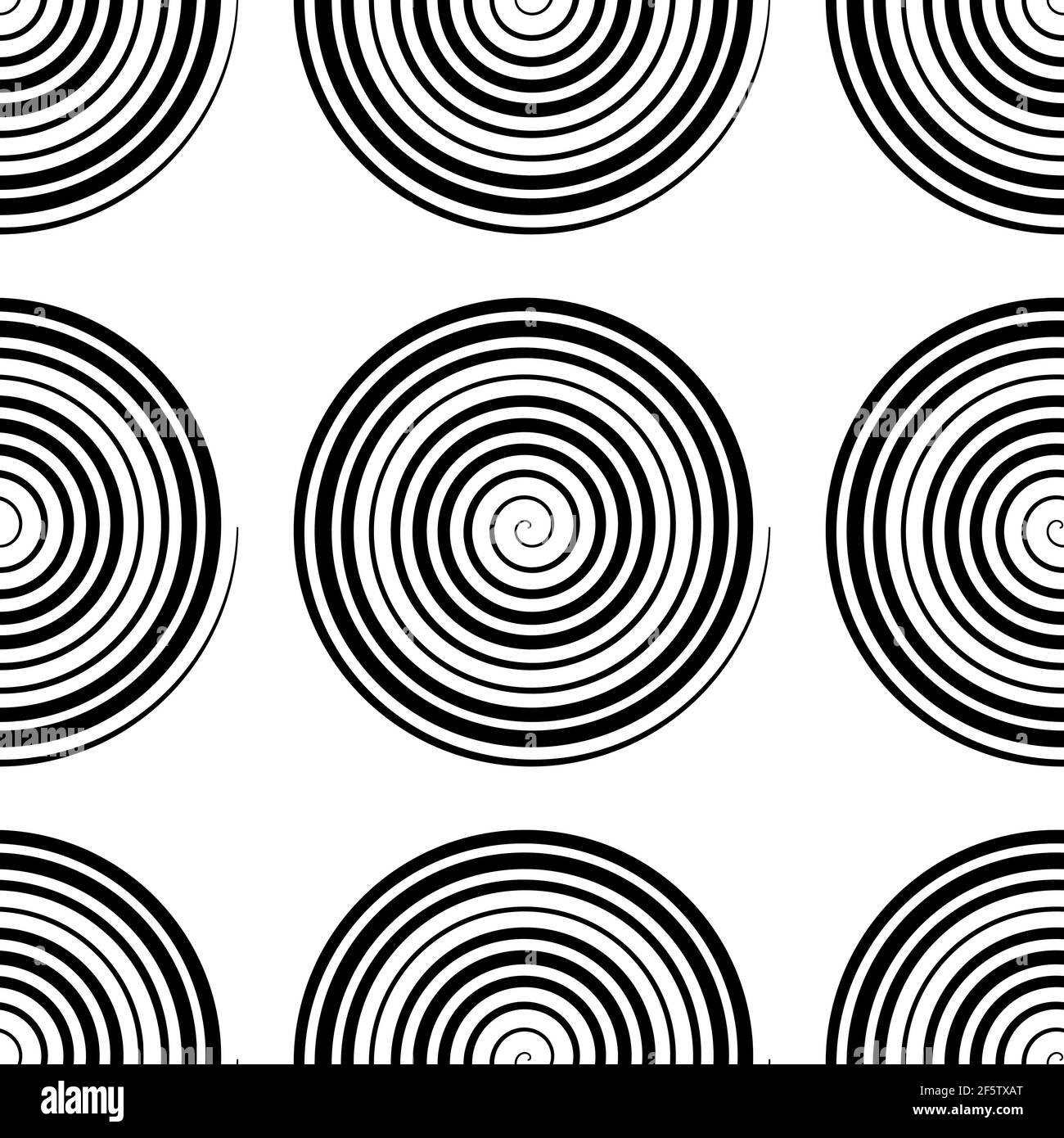 Repeatable pattern with spiral, swirl, twirl shape — Stock vector ...