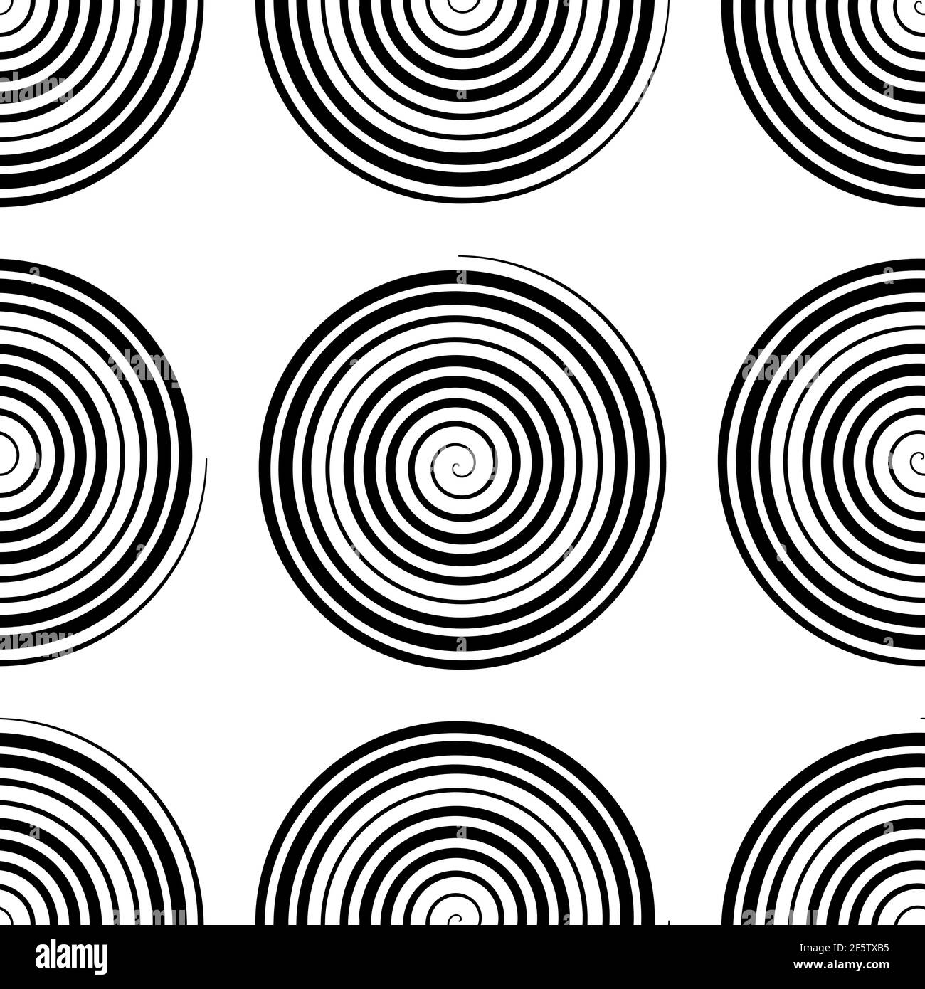 Repeatable pattern with spiral, swirl, twirl shape — Stock vector ...