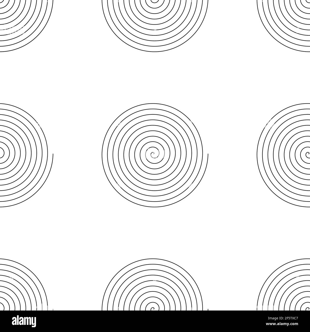 Repeatable pattern with spiral, swirl, twirl shape — Stock vector ...