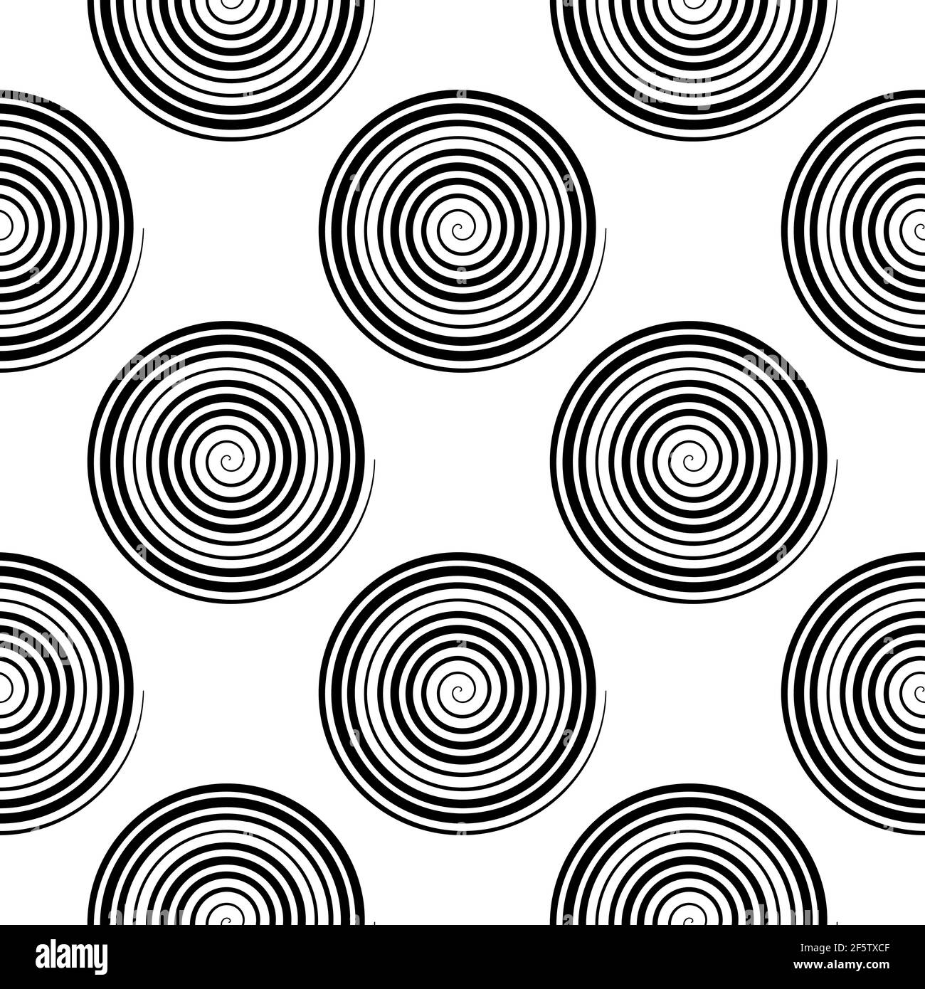Repeatable pattern with spiral, swirl, twirl shape — Stock vector ...
