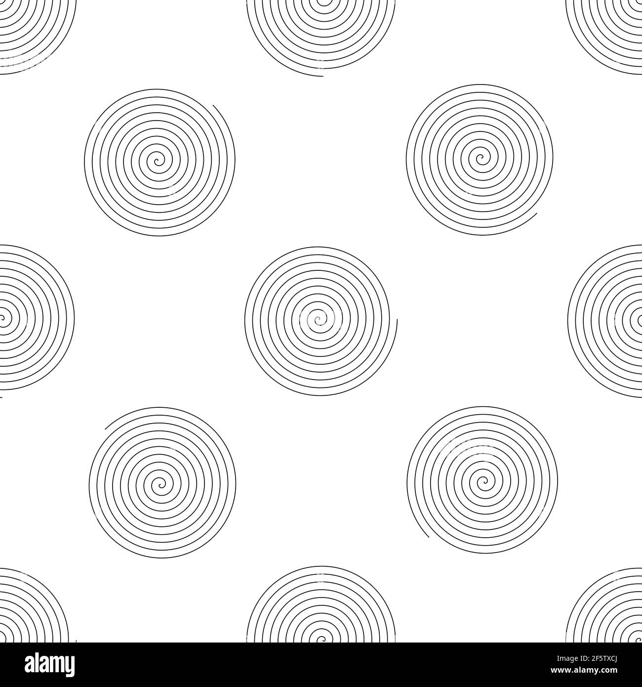 Repeatable pattern with spiral, swirl, twirl shape — Stock vector ...