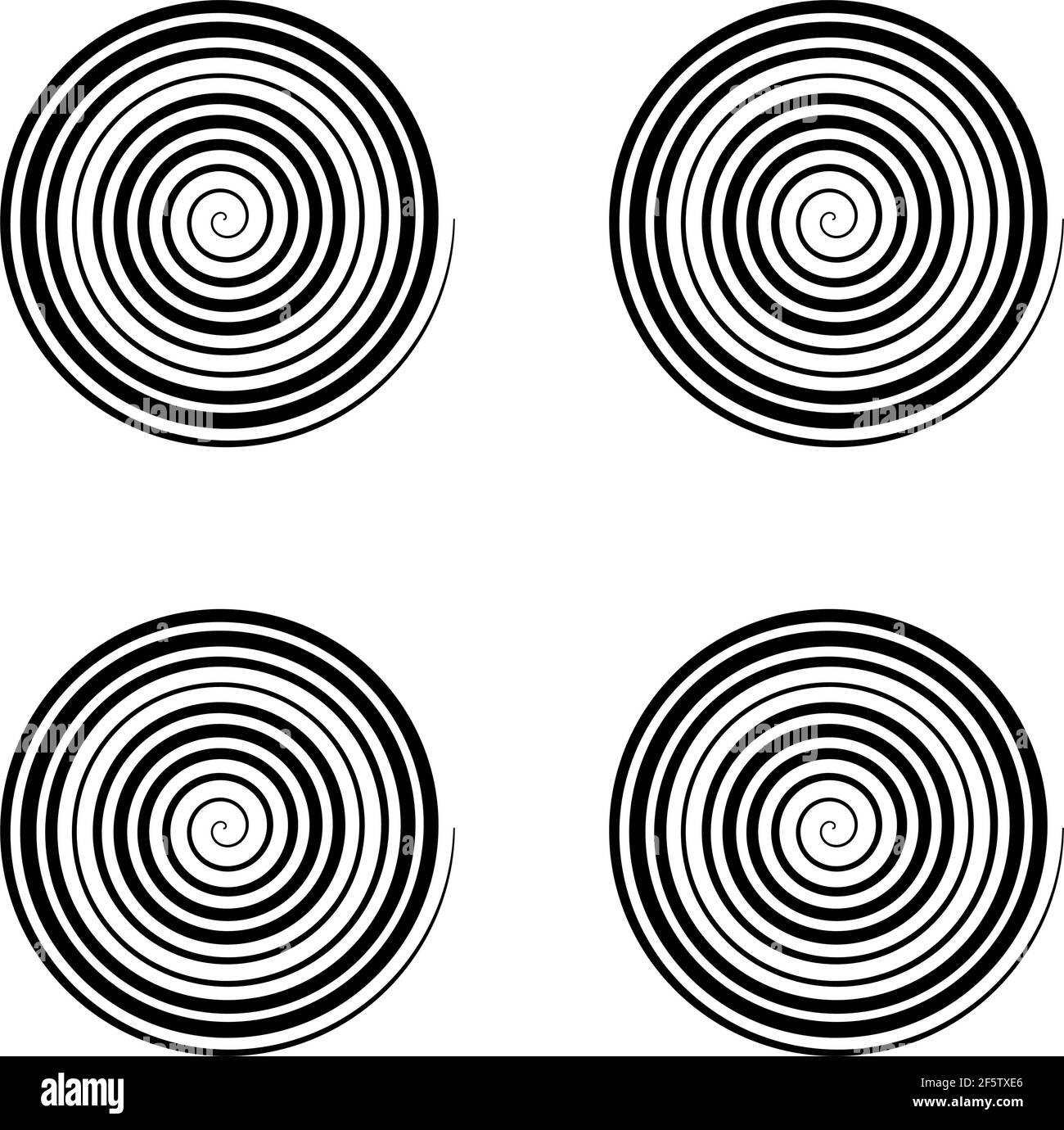 Repeatable pattern with spiral, swirl, twirl shape — Stock vector ...