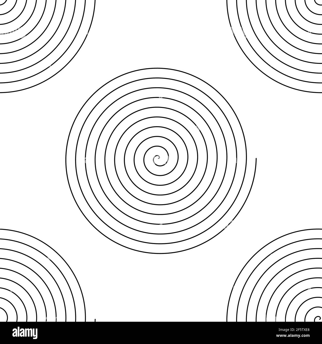 Repeatable pattern with spiral, swirl, twirl shape — Stock vector ...