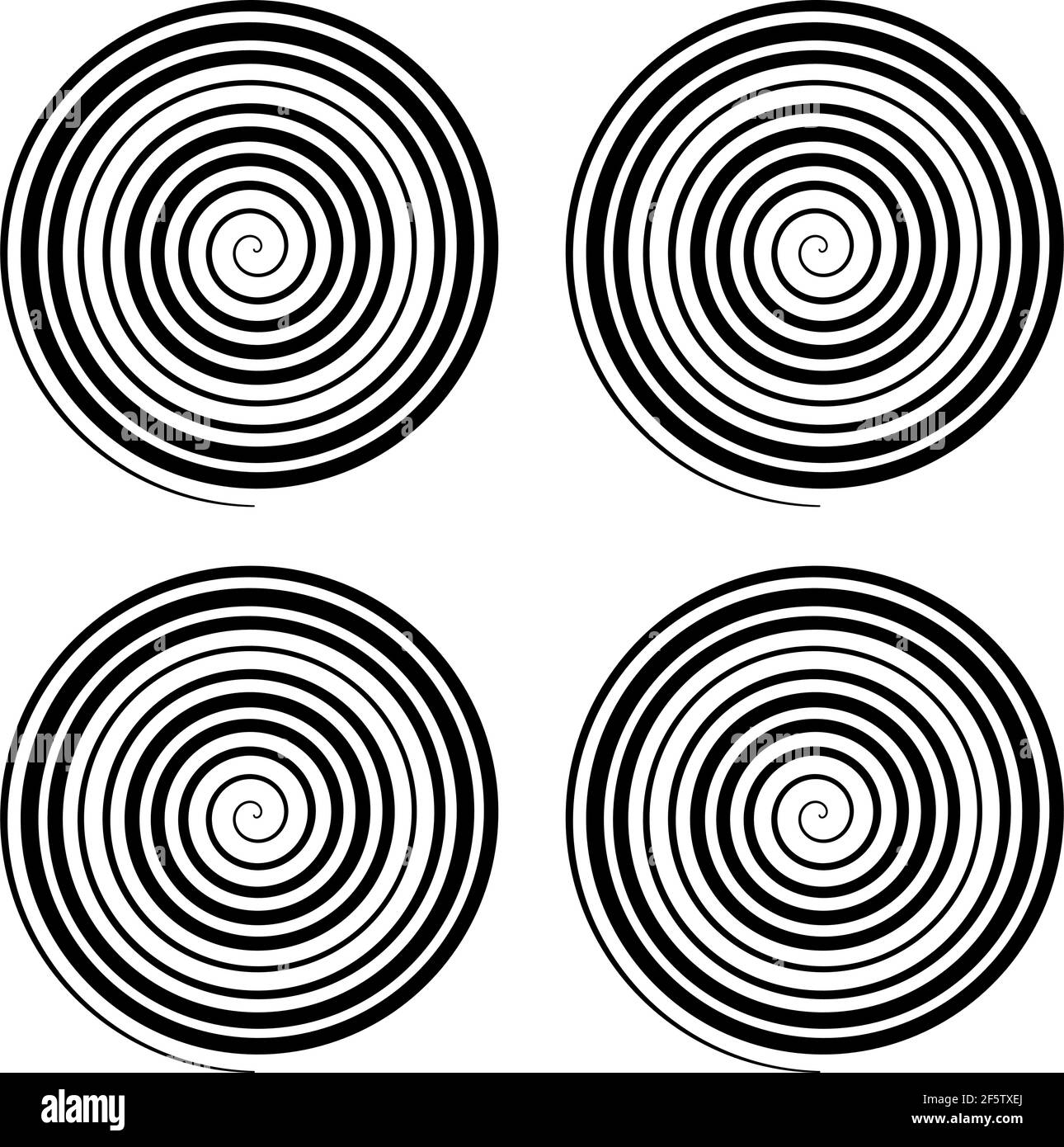 Repeatable pattern with spiral, swirl, twirl shape — Stock vector ...