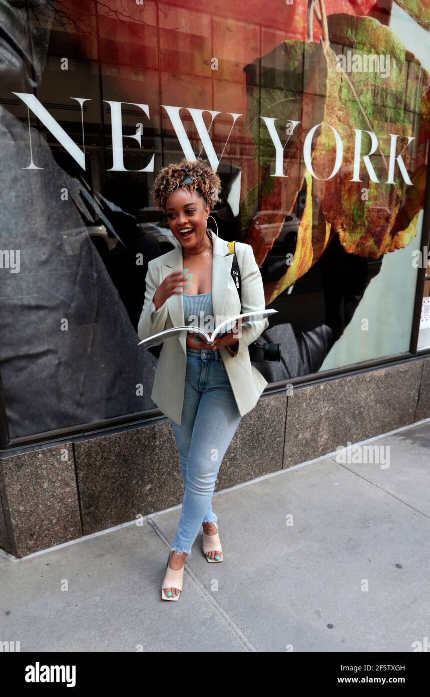 New York, NY, USA. 27th Mar, 2021. Photographer Kreshonna Keane attends the Aperture Magazine ...
