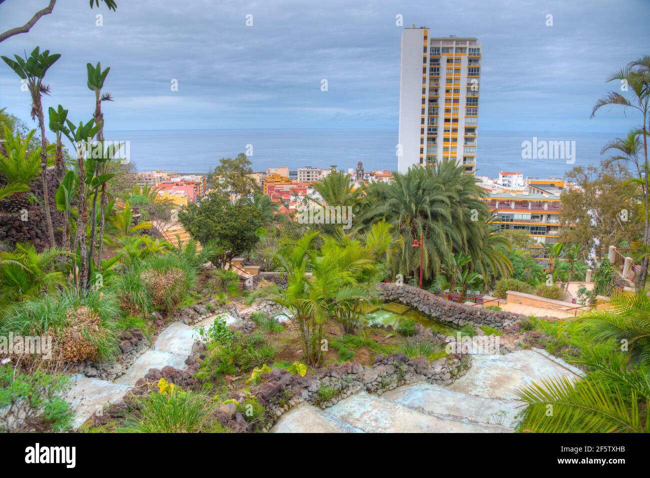 Taoro park at Puerto de la Cruz, Tenerife, Canary islands, Spain Stock ...