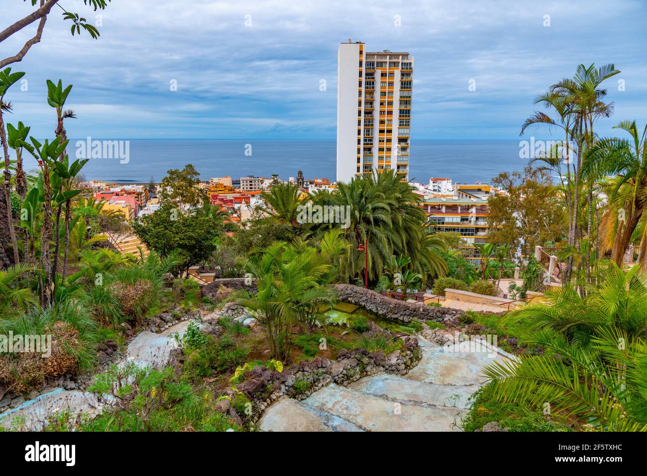 Taoro park at Puerto de la Cruz, Tenerife, Canary islands, Spain Stock ...