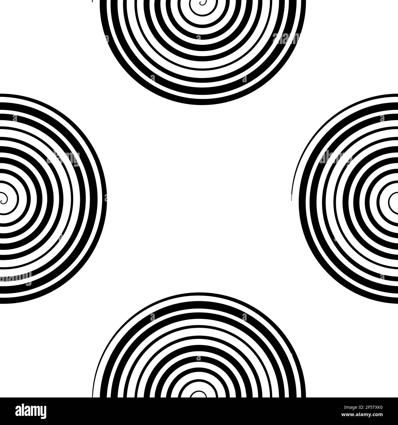 Repeatable pattern with spiral, swirl, twirl shape — Stock vector ...