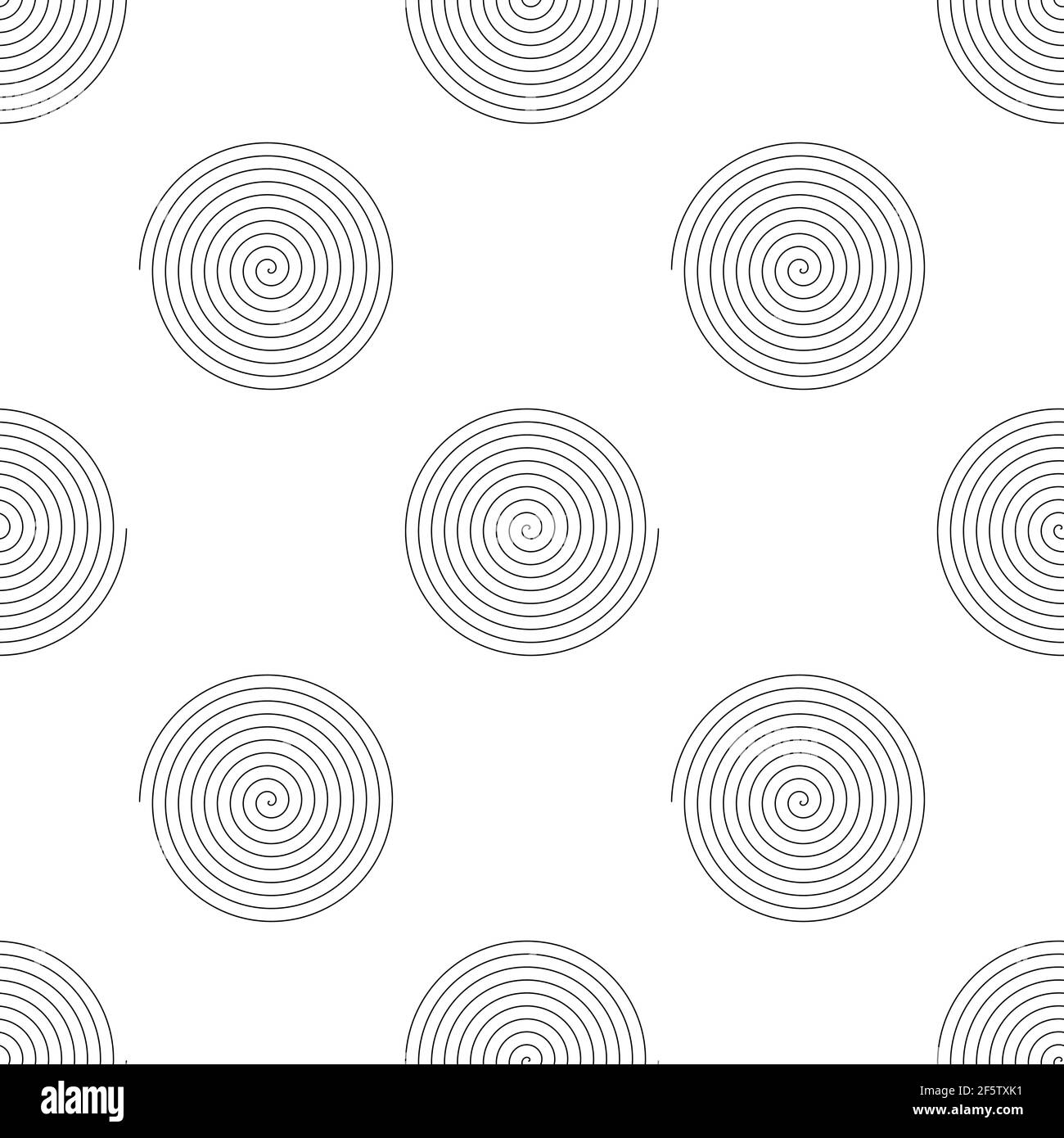 Repeatable pattern with spiral, swirl, twirl shape — Stock vector ...