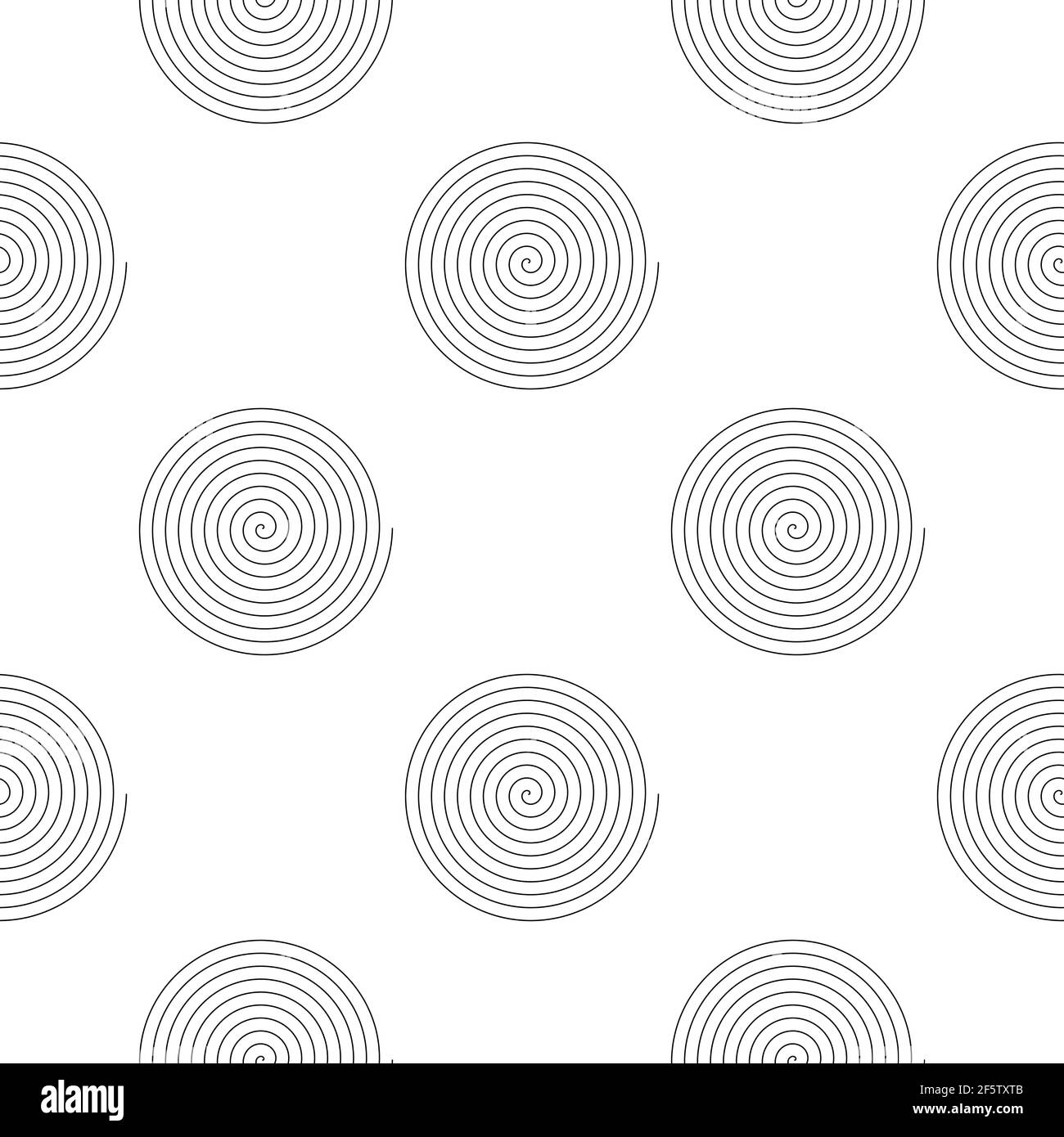 Repeatable pattern with spiral, swirl, twirl shape — Stock vector ...