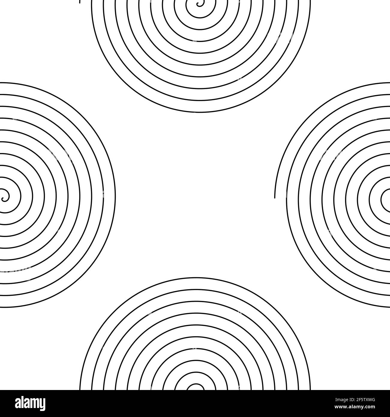 Repeatable pattern with spiral, swirl, twirl shape — Stock vector ...