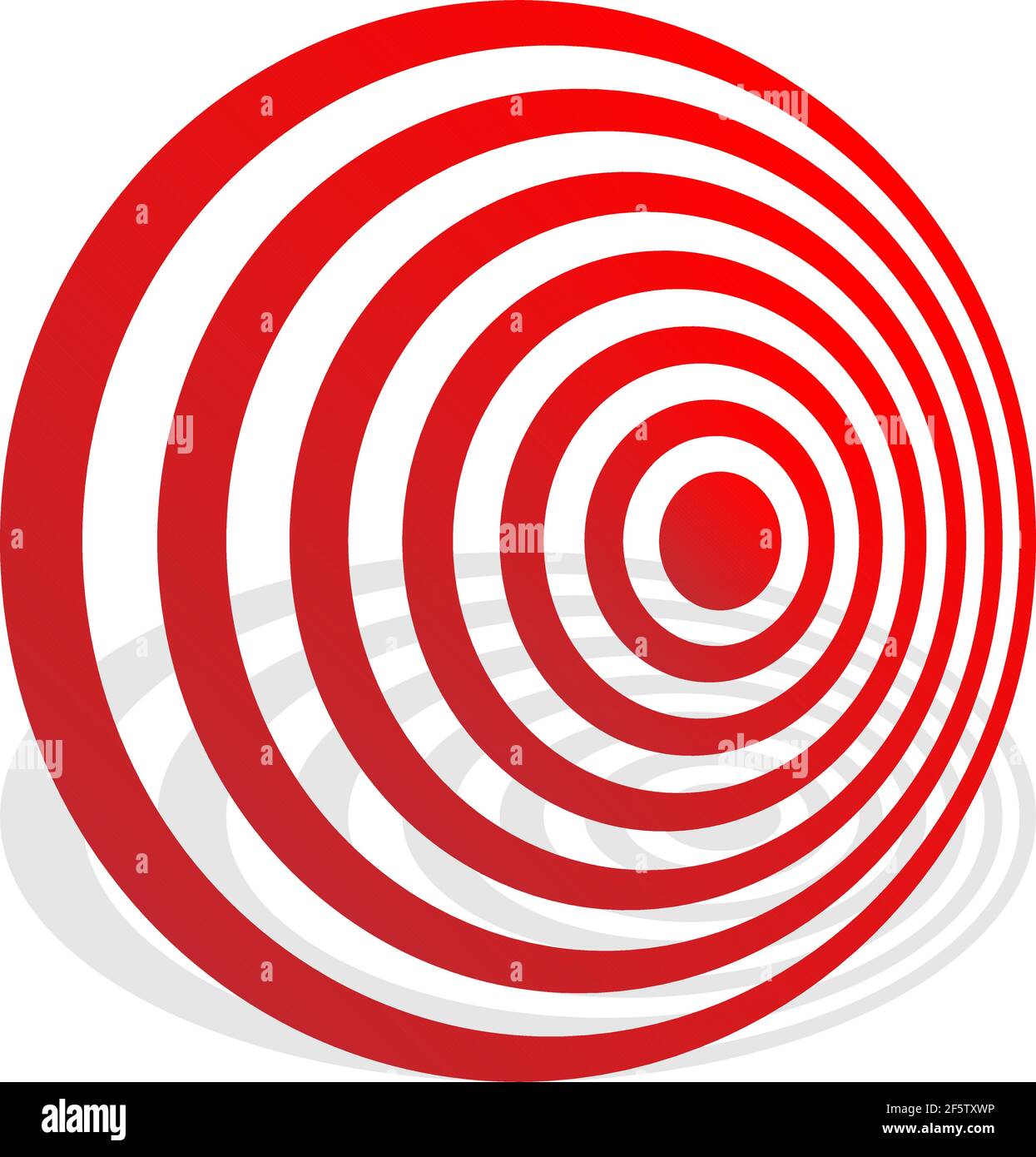 Bullseye, target mark abstract vector design element — Stock vector ...