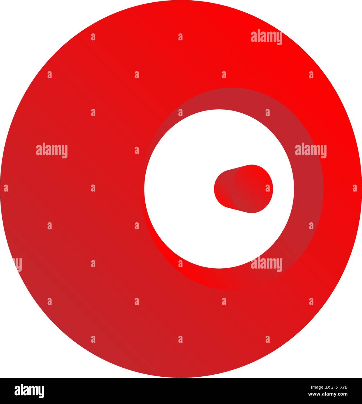 Bullseye, target mark abstract vector design element — Stock vector ...