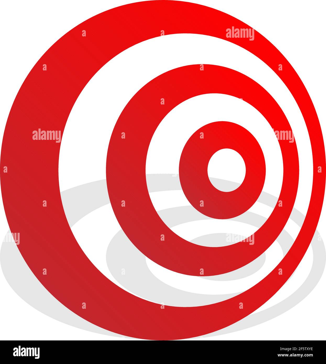Bullseye, target mark abstract vector design element — Stock vector ...