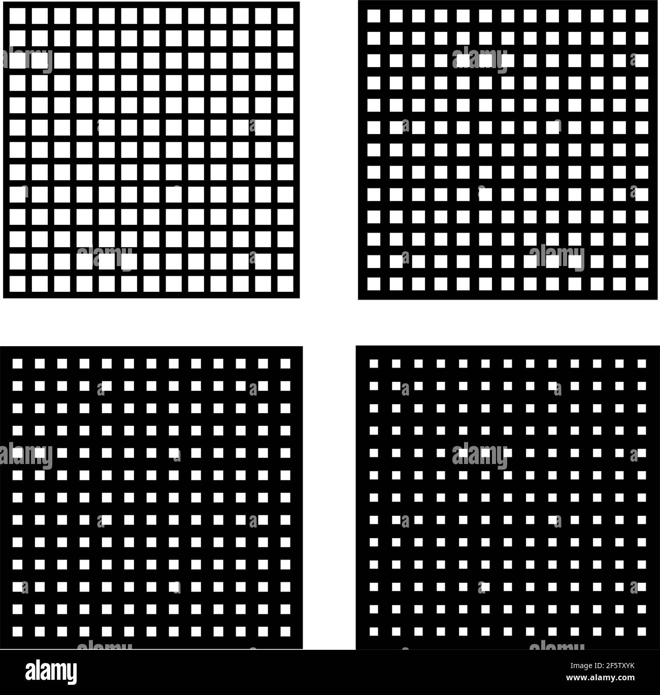 Squares grid, mesh grating, trellis vector — Stock vector illustration ...