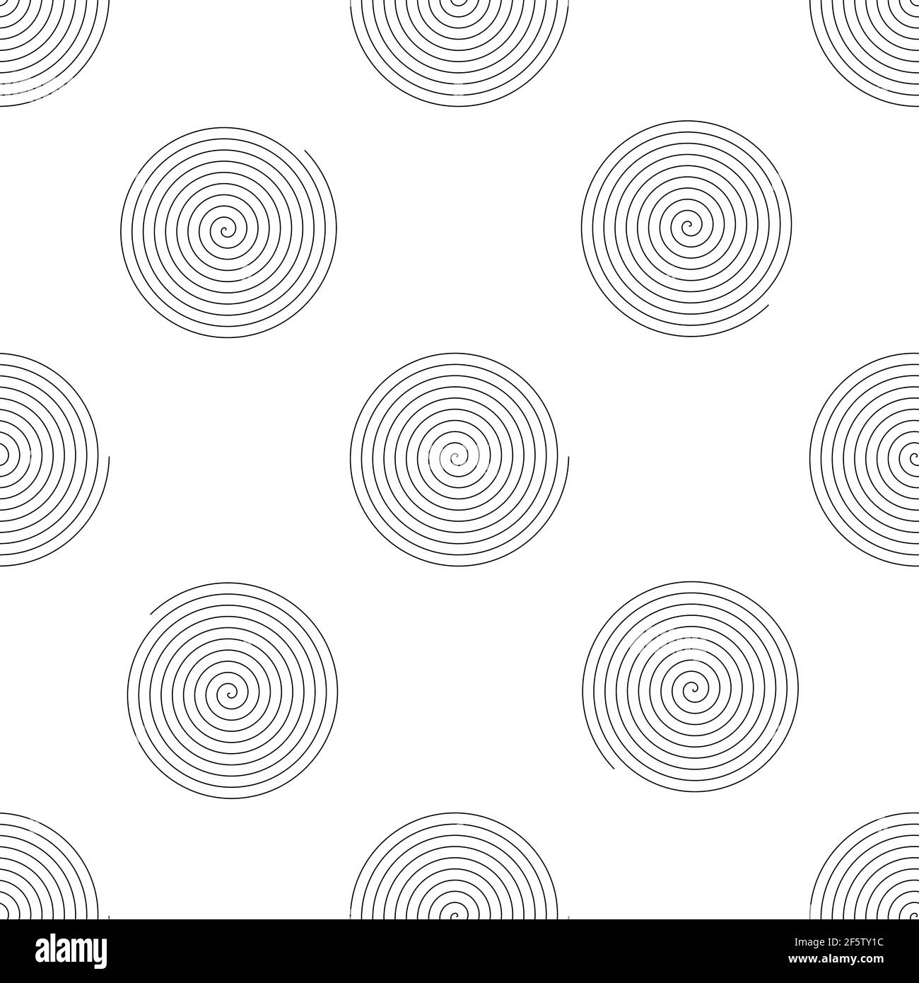 Repeatable pattern with spiral, swirl, twirl shape — Stock vector ...