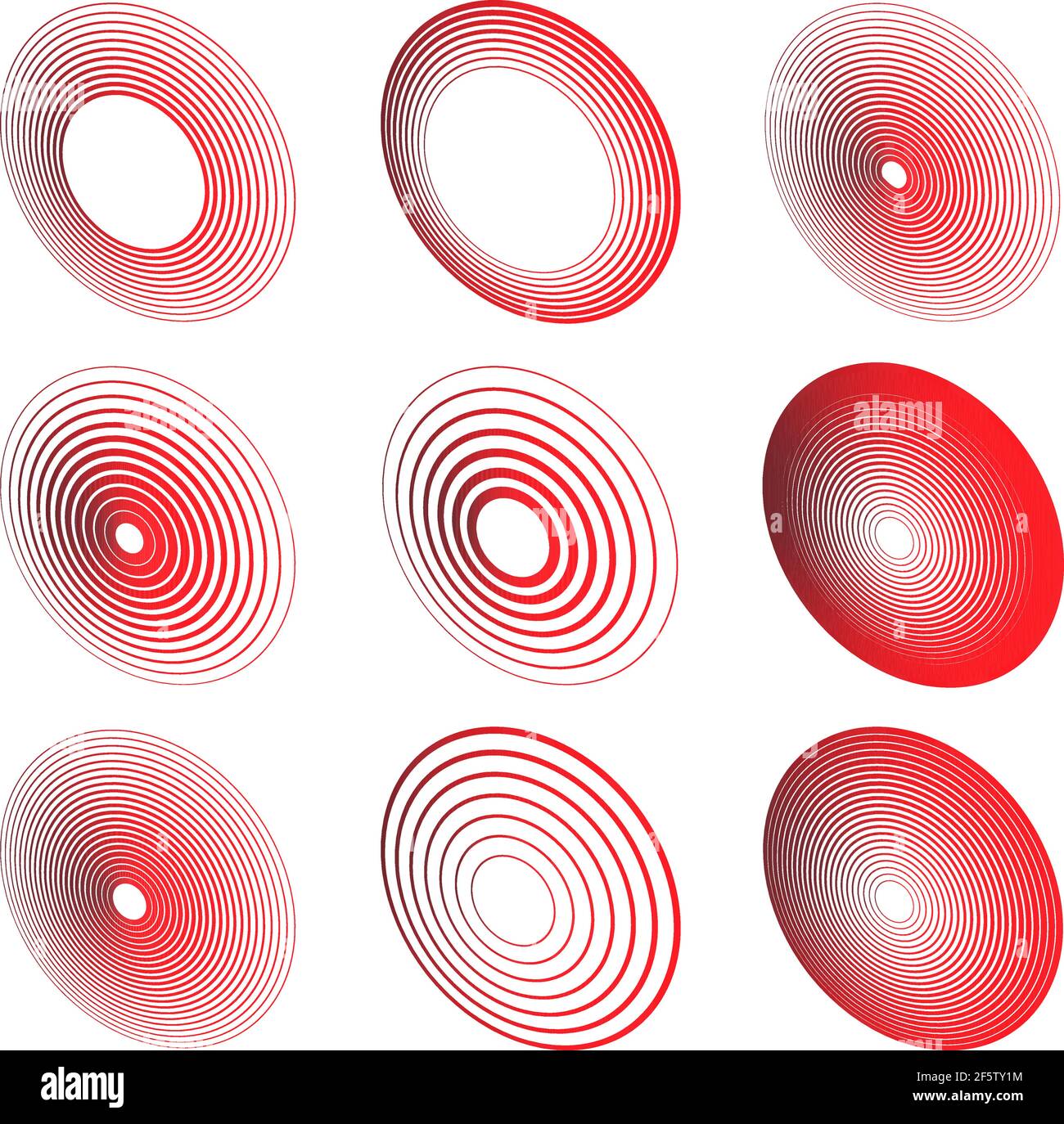 Bullseye, target mark abstract vector design element — Stock vector ...
