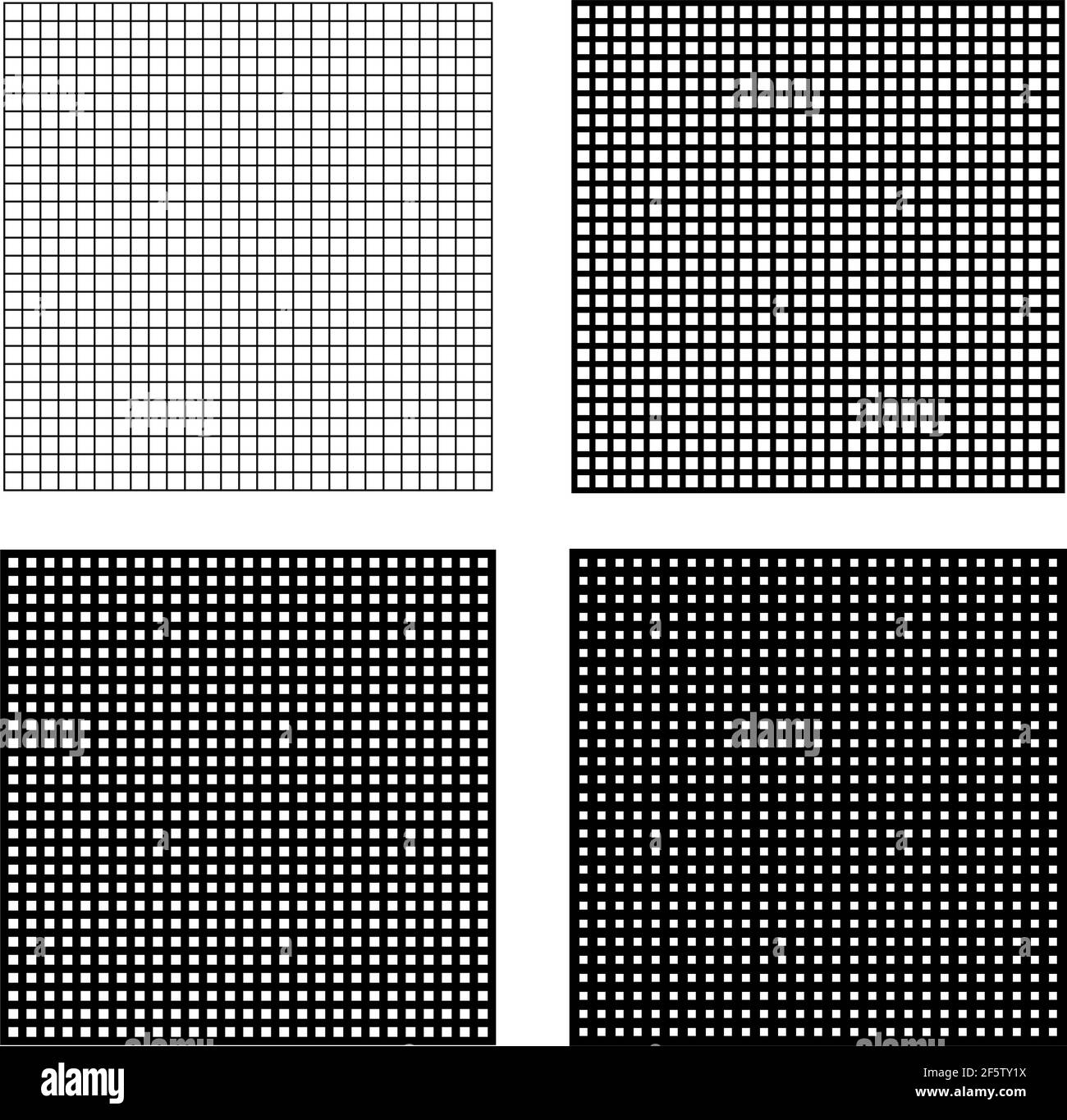 Squares grid, mesh grating, trellis vector — Stock vector illustration ...