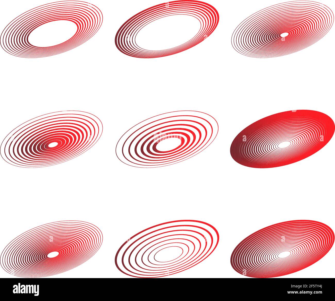 Bullseye, target mark abstract vector design element — Stock vector ...