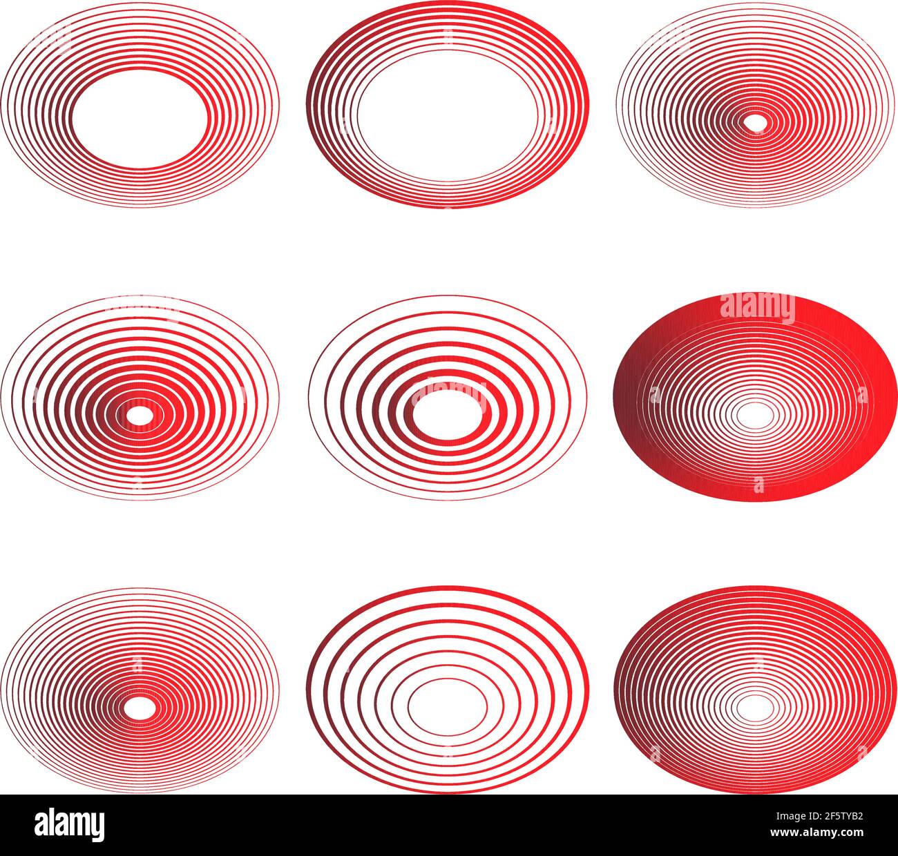 Bullseye, target mark abstract vector design element — Stock vector ...