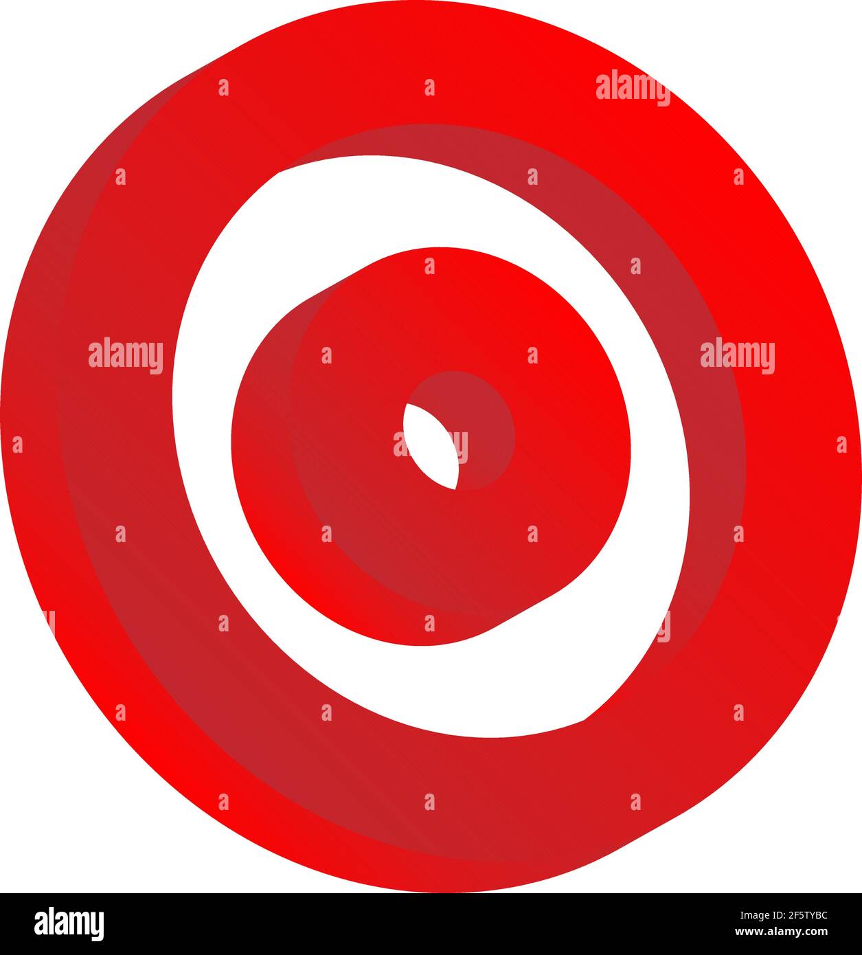 Bullseye, target mark abstract vector design element — Stock vector ...