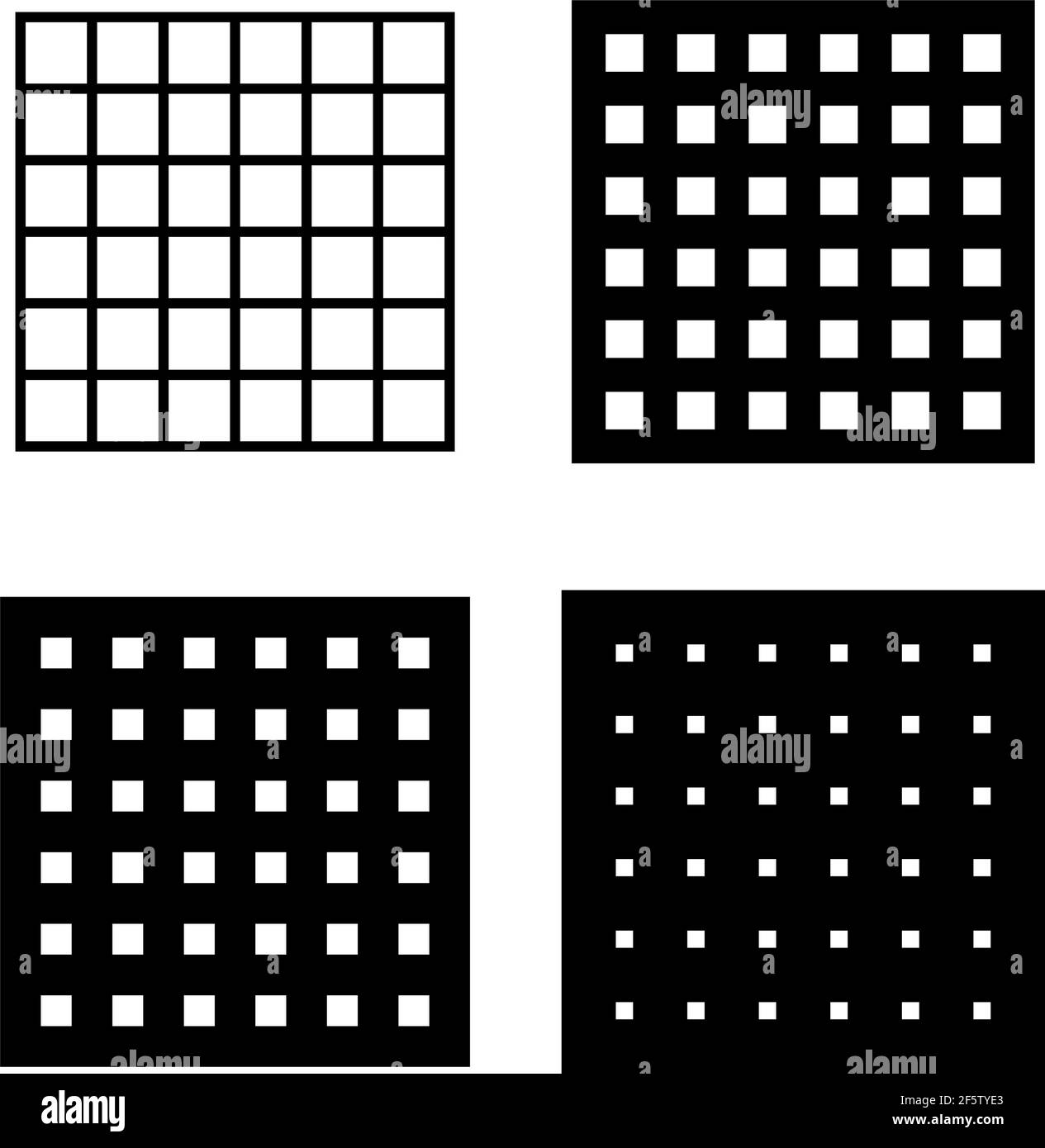 Squares grid, mesh grating, trellis vector — Stock vector illustration ...