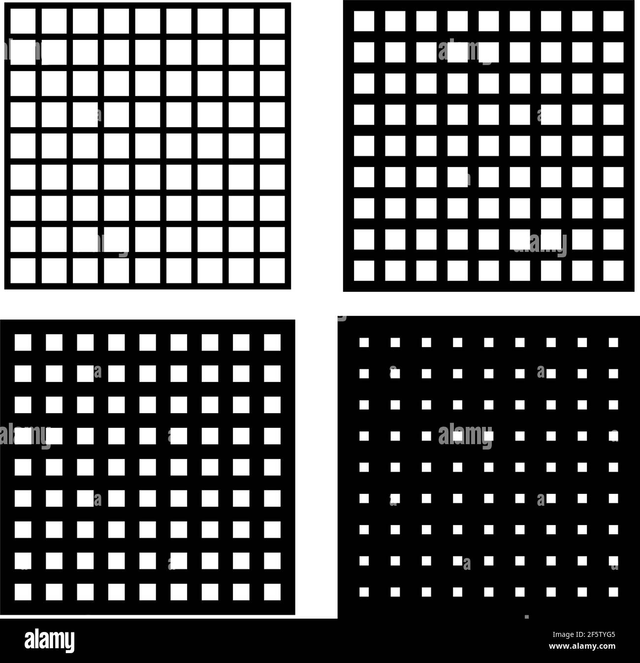 Squares grid, mesh grating, trellis vector — Stock vector illustration ...