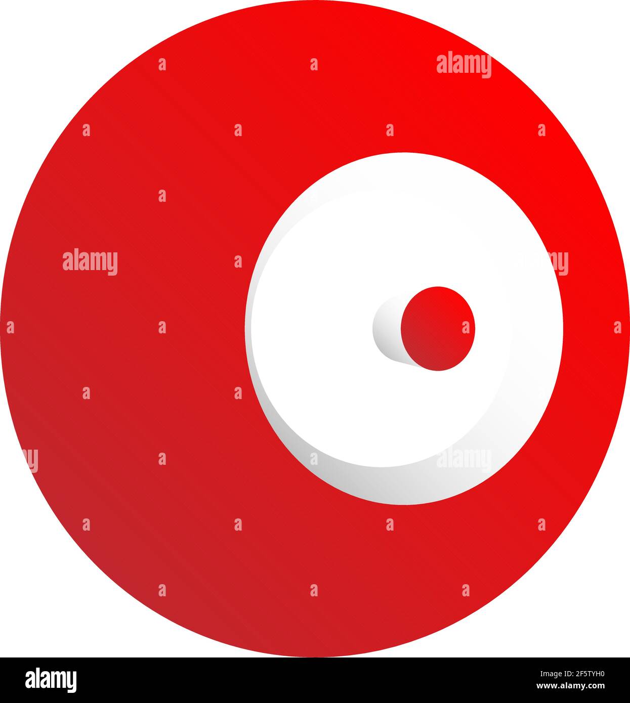 Bullseye, target mark abstract vector design element — Stock vector ...