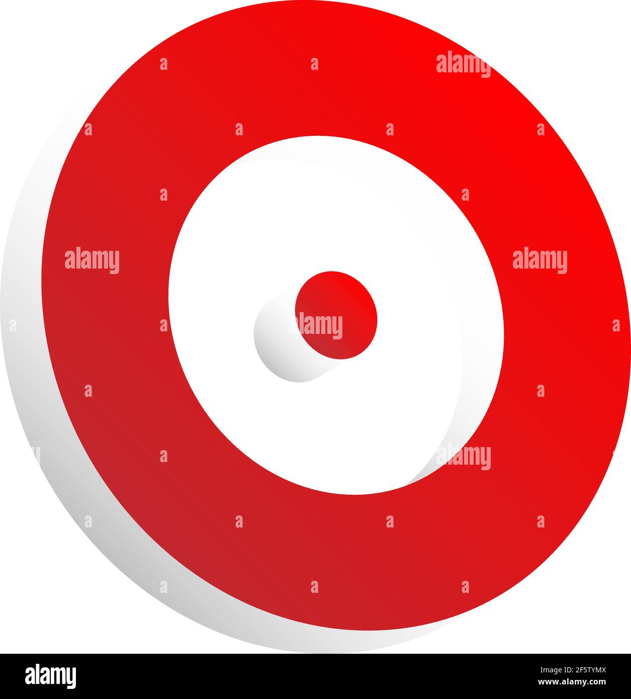 Bullseye, target mark abstract vector design element — Stock vector ...