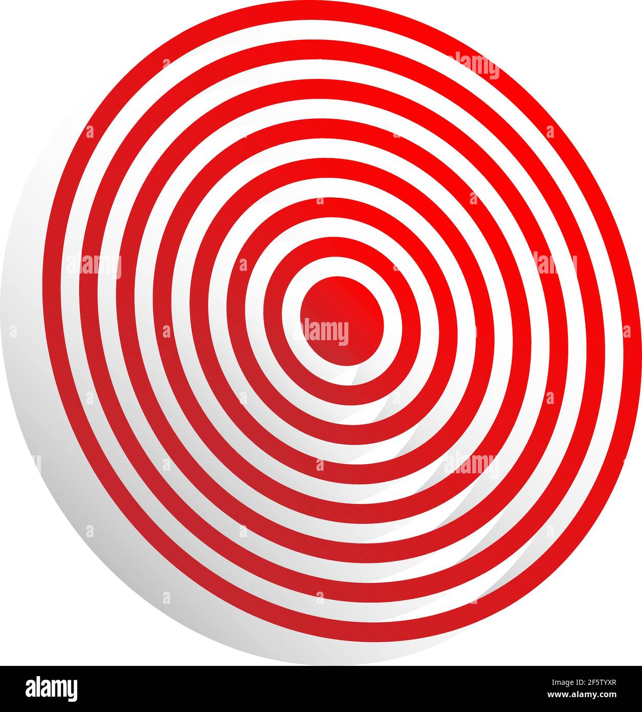 Bullseye, target mark abstract vector design element — Stock vector ...