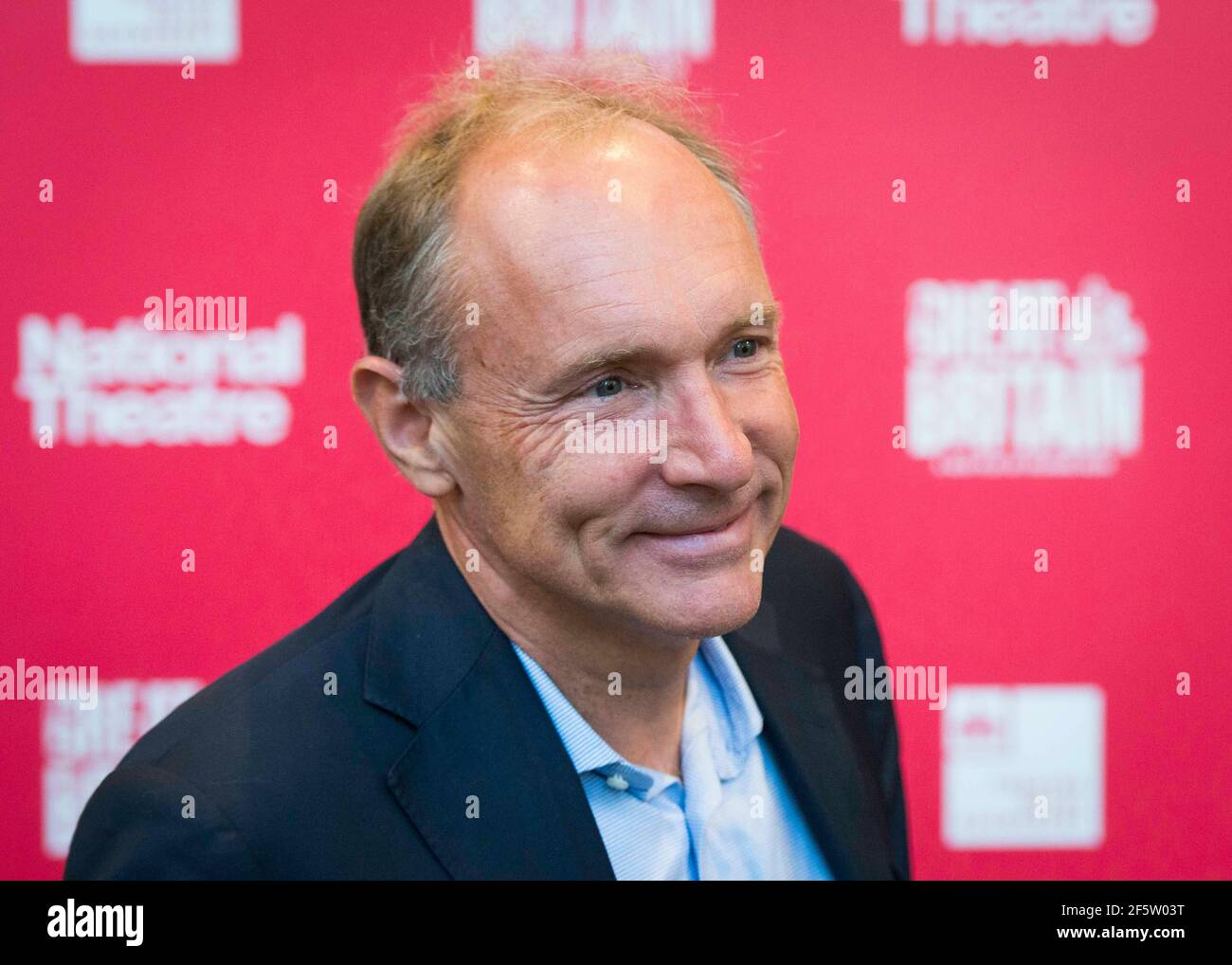 Sir Tim Berners-Lee arrives at the National Theatre's Great Britain ...