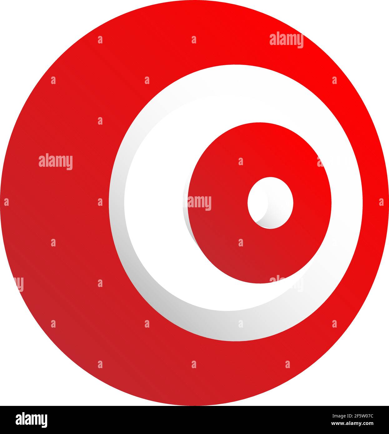 Bullseye, target mark abstract vector design element — Stock vector ...