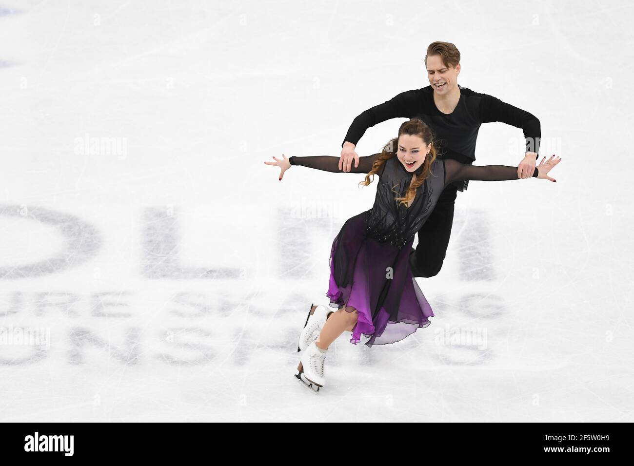Allison REED & Saulius AMBRULEVICIUS LTU, during Ice Dance Free Dance ...