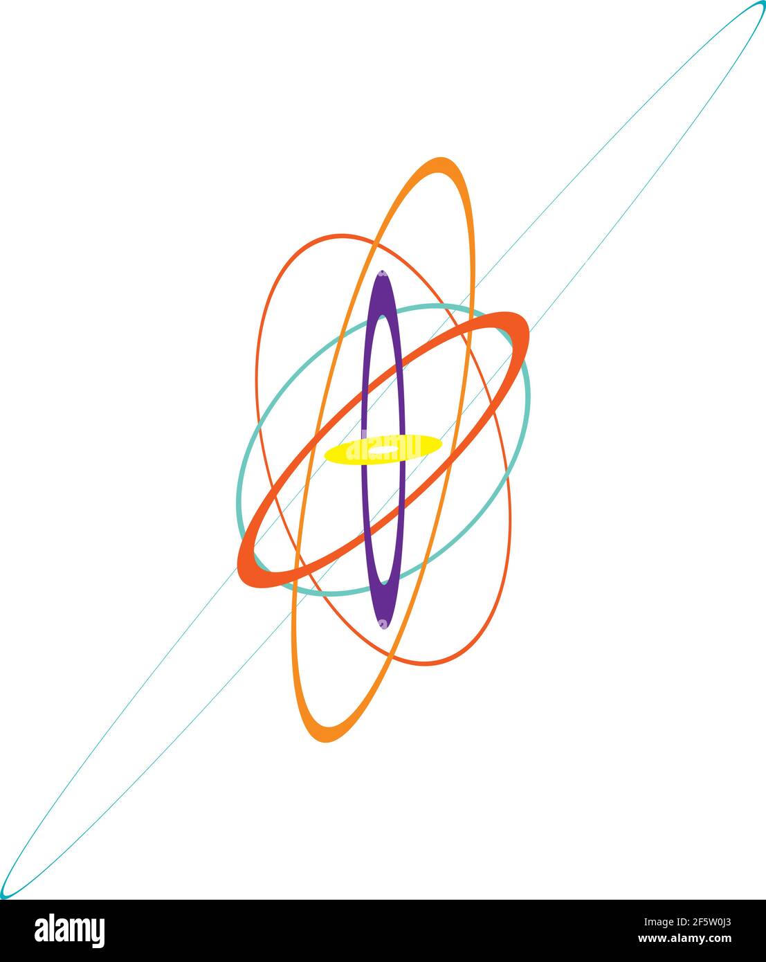 Random ellipses, ovals artistic abstract art element — Stock vector ...