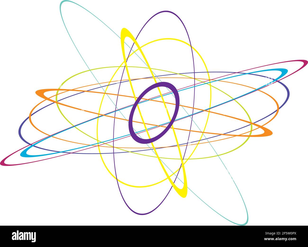 Random ellipses, ovals artistic abstract art element — Stock vector ...