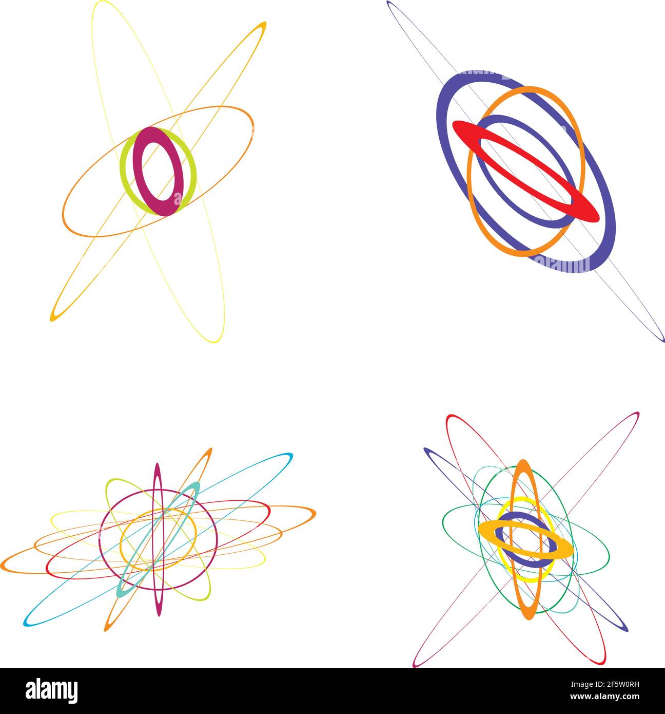 Random ellipses, ovals artistic abstract art element — Stock vector illustration, Graphics, Clip ...