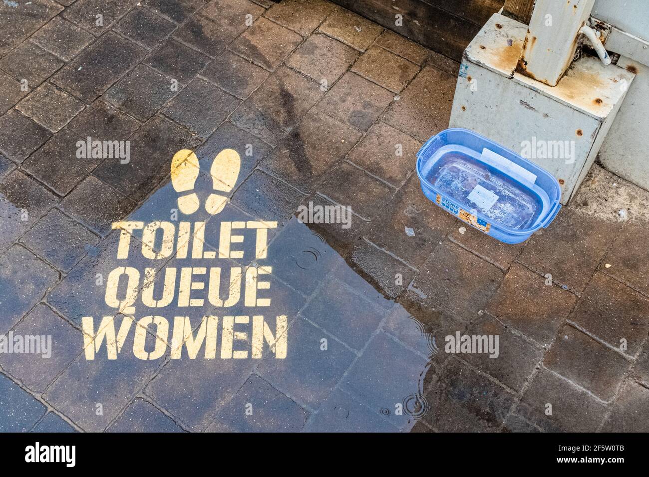 Toilet queue hi-res stock photography and images - Alamy