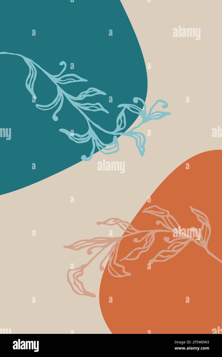 Minimalist Printable Botanical Illustration .Plants Illustration. Home ...