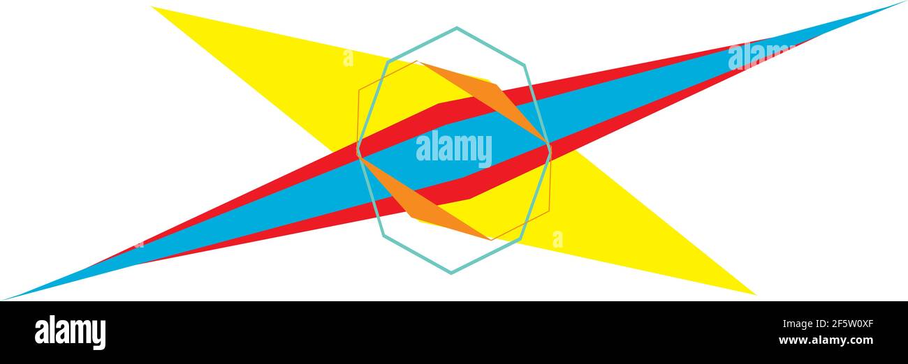 Edgy, geometric abstract design element. Pointy abstract shape — Stpck ...