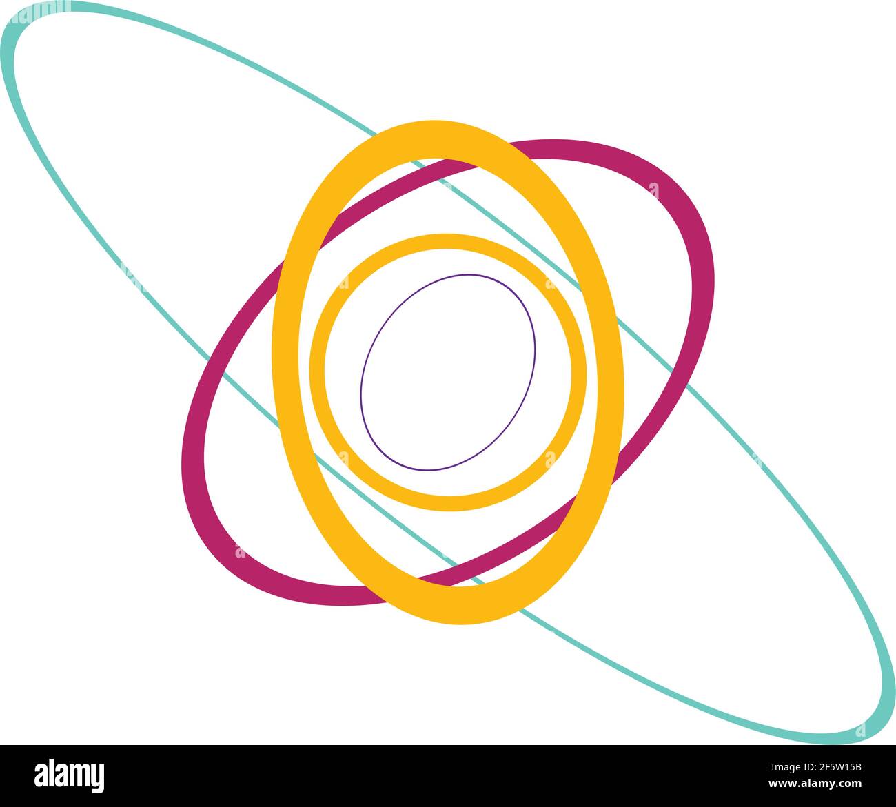 Random ellipses, ovals artistic abstract art element — Stock vector ...